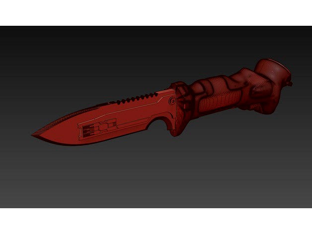 Titanfall Data Knife - Alternate Blade Model by FusedCreations 3d