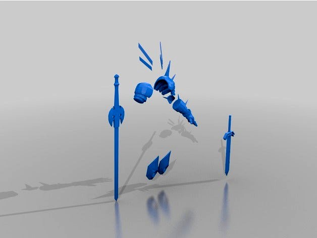 Magik Armour & Swords by Jace1969 3d model