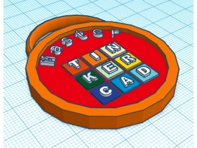 Master Tinkercad Medal by Moofisilla 3d model