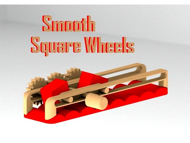 Smooth Square Wheels by pjbentley1199 3d model