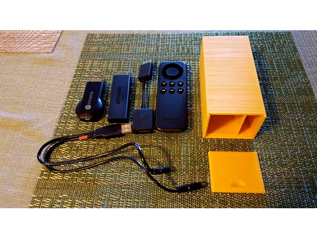 Chromecast/Firestick Travel Case by PhysiciSteve 3d model