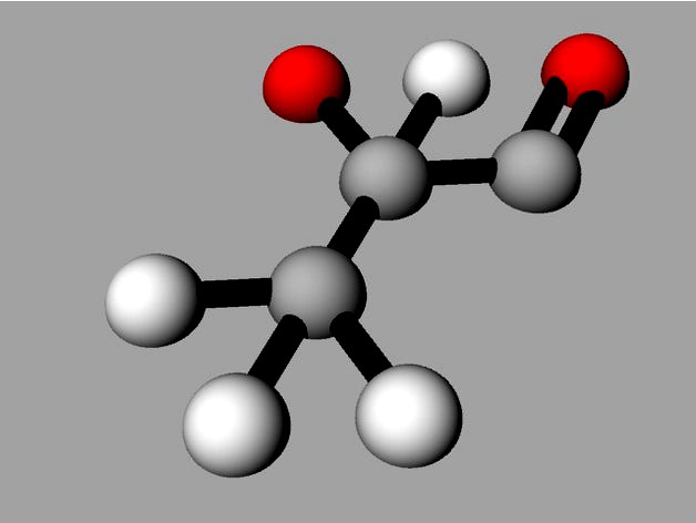 PLA Plastic Molecule (C3H4O2)n by eviltacowoman 3d model