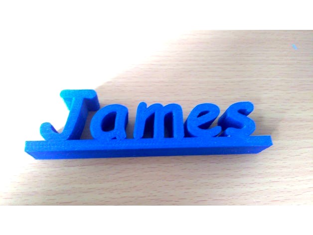 James 3D Nameplate by Newton101 model