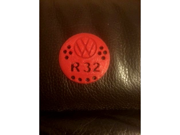 VW r32 Dash Air Vent Badge Replacement by macrae27 3d model