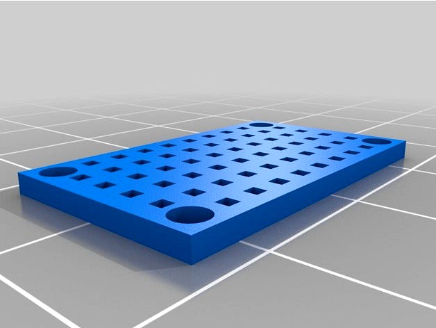 Parametric Perfboard by Chunkmunk01 3d model