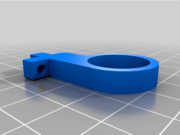 18mm sensor mount for z-probe and E3d mount on Hypercube by mbruehl model