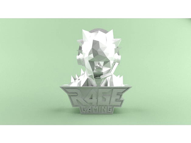 Rage Gaming Logo by RJ_12 3d model