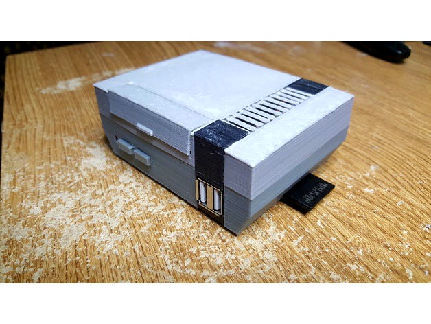 Raspberry Pi A/B NESPi Mini Classic NES case by mafe72 3d model