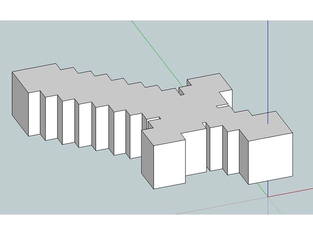 minecraft sword cookie cutter solid by ramai 3d model