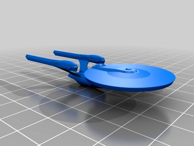 Exeter Class Starship by BiancaW 3d model