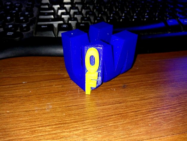 University of Michigan Anamorphic Sign by burrlee76 3d model