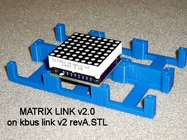 Mounting Plate Frame for 8x8 LED Module Array Matrix by Printbus 3d model