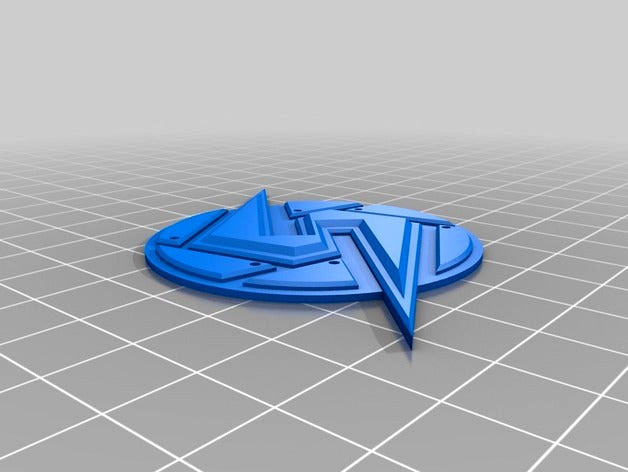 Super Metroid Samus Logo by verbatimt 3d model