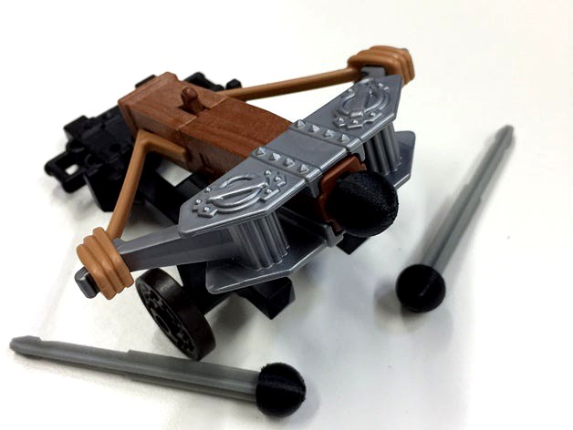 Playmobil Cannon Sticks and Bullets by youngwing 3d model