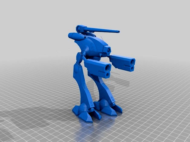 Robotech Zentradi Officer Pod by alpokemon 3d model