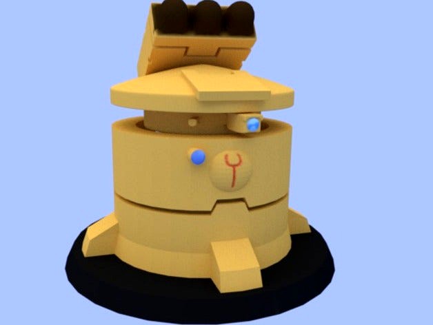 Tau - tactical support turret by indeed 3d model