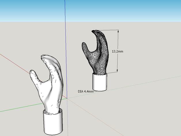 Realistic Lego Minifig Hand (3d scanned) by MilanGajic model