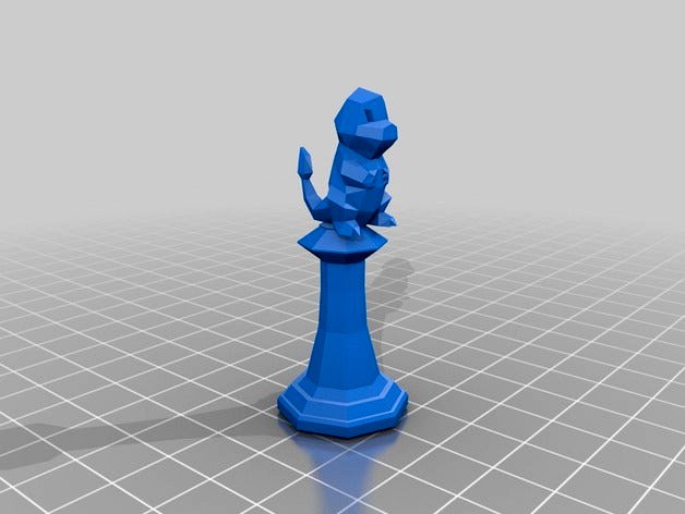 Pokemon Chess - Separate Pieces by jeanmartina 3d model