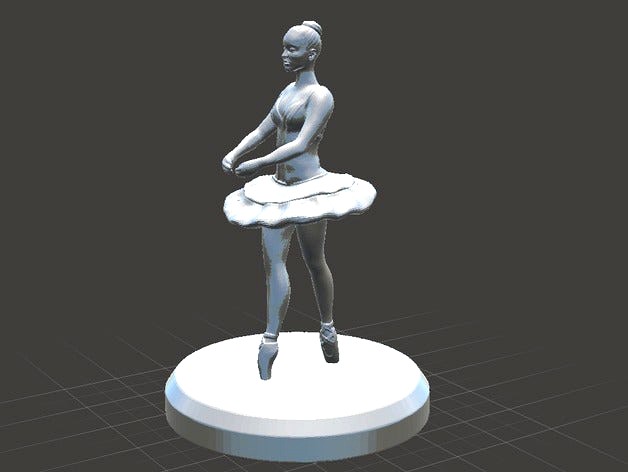 Ballet Dancer 01 by maitan 3d model
