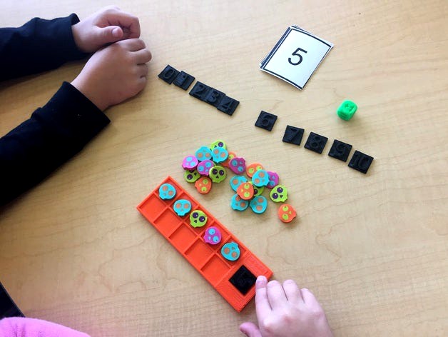 Ten Frame Math Game by MrKindergarten 3d model