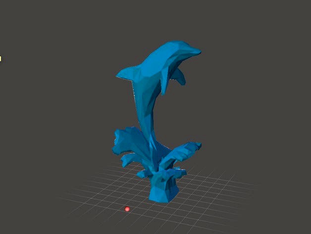 Dolphin Jumping - Low Poly by jromero 3d model
