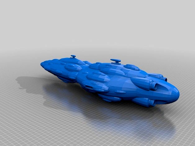 Home One - modified MC80 Home One type Star Cruiser by dantesgift 3d model