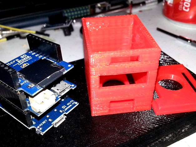 Wemos D1 Mini Stack Enclosure (Customizable) by BrainFever 3d model