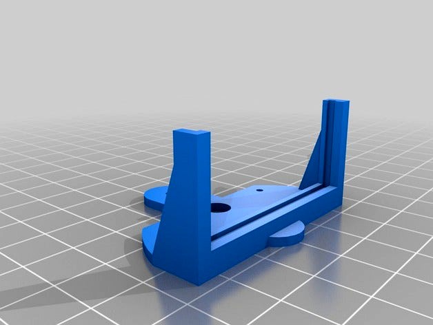 Servo Bracket mount HC-SR04 Ultrasonic Sensor with Cut Out by fluin 3d ...