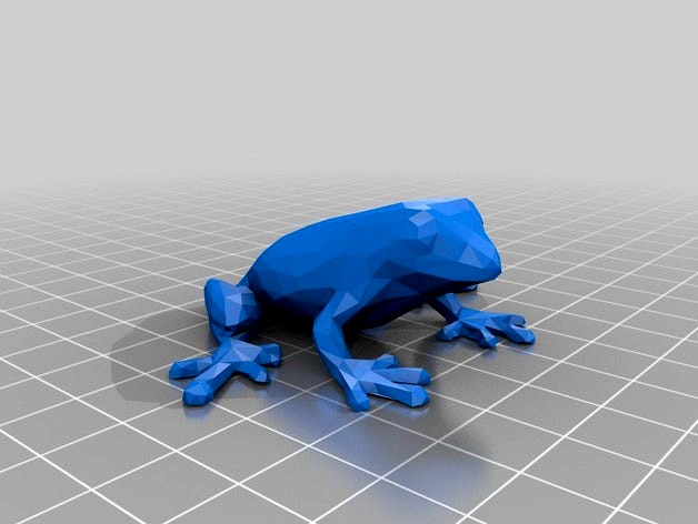 Low Poly Frog by TK3DPrinting model
