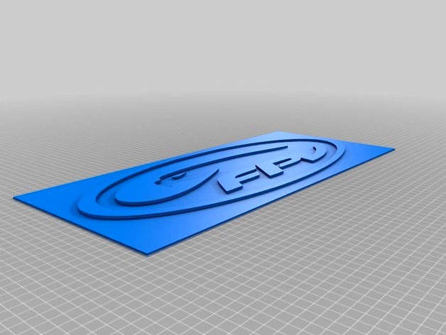 Ford FPV Logo by Darkman1969 3d model
