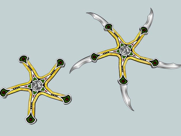 Krull Glaive Prop by integra386 3d model