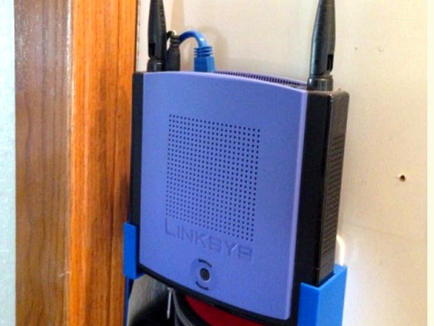 Linksys WRT150N WiFi Router Drop-in Wall Mount by Finch 3d model