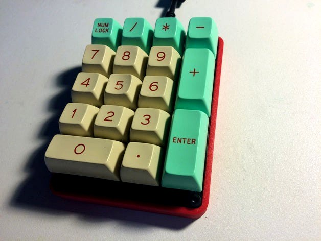 Number Pad Keyboard Case by JimGage 3d model