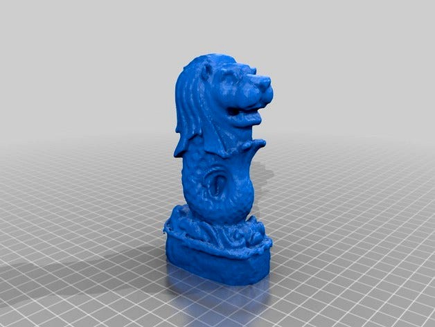 Merlion by keeganTeo 3d model