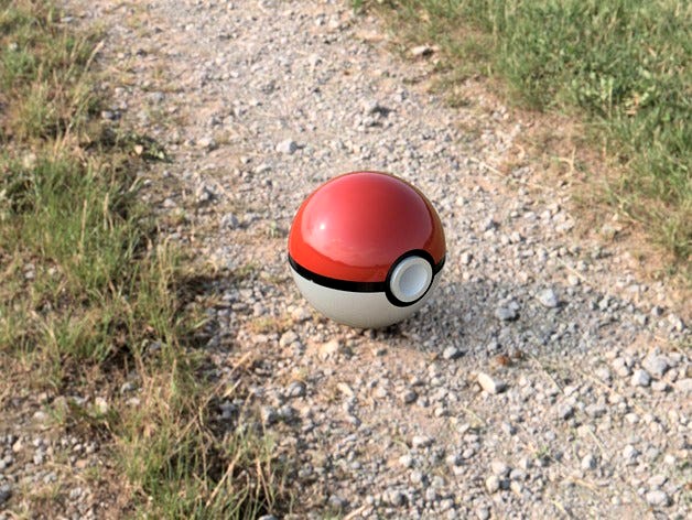 Pokeball USB Battery Holder by chronarion 3d model