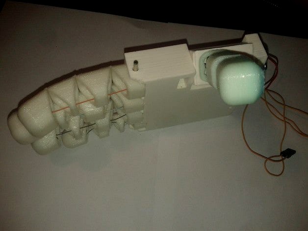 NinjaFlex / Flexible PLA Working robotic hand using 9g servos by ...