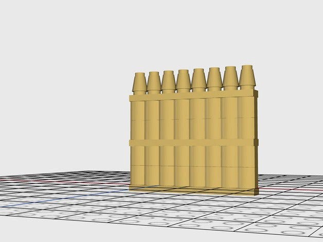Lego Palisade Wall V2 by skoenig 3d model