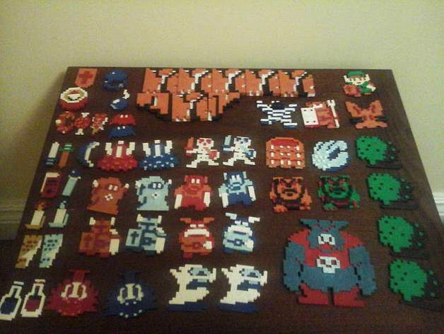 Zelda 8 bit build your own level by dmaccallum 3d model