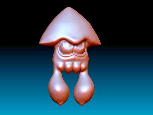 Splatoon Inkling squid by Luciagar 3d model