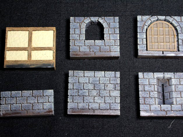 OpenForge 2.0 Wall Construction Kit by devonjones 3d model