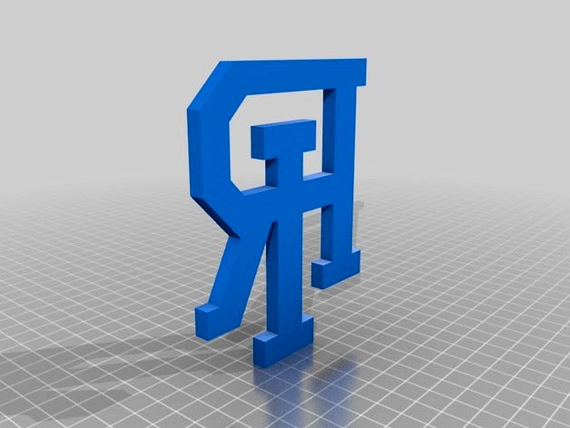 URI Logo by kylecorry31 3d model
