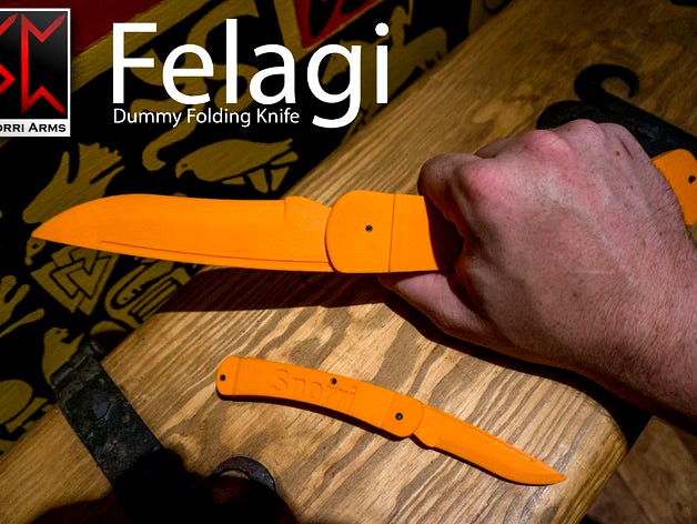 Felagi - Folding Knife by Snorri 3d model