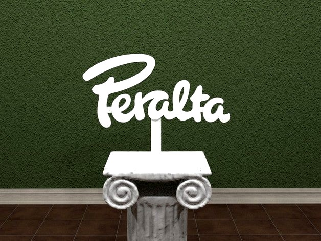 Peralta Skateboard Logo by AwesomeA 3d model
