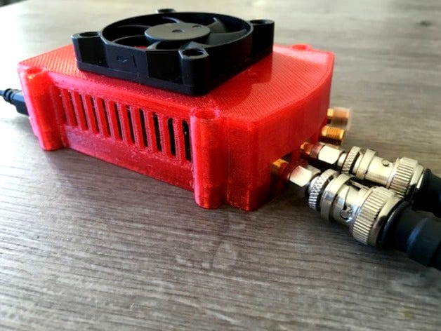 Red Pitaya enclosure by pvico 3d model
