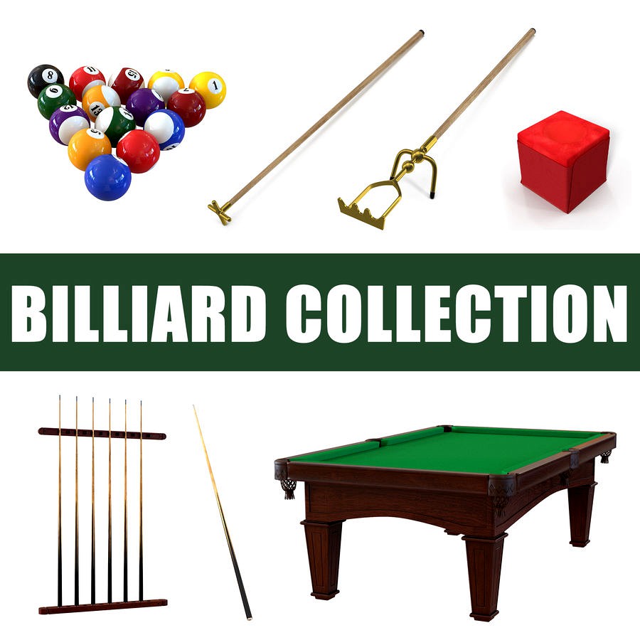 Billiard 3D Models Collection