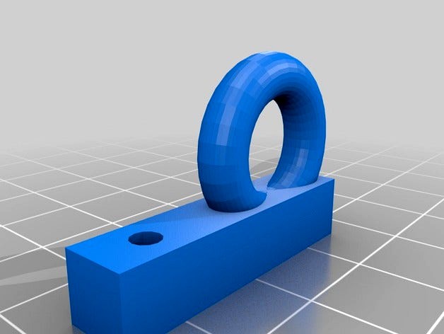 Neck Strap Ring for Clarinet by tatineto 3d model
