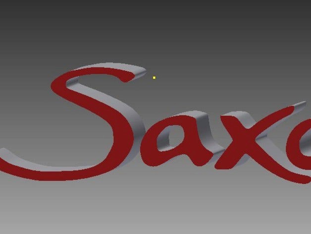 Citroën Saxo Logo by Juapo 3d model