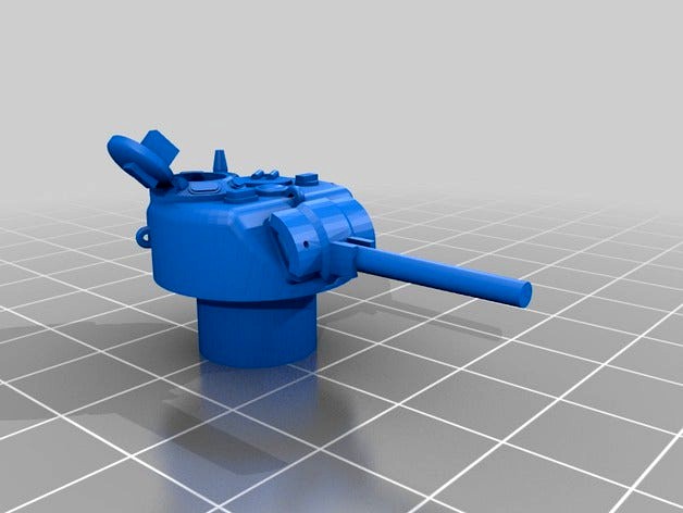 1:100 Tank/Tank Turrets with Open Commander's Hatch (Flames of War) by ...