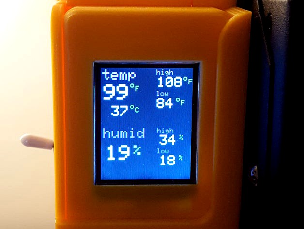Arduino Project Box with locations for LCD/switch/wiring + closable ...