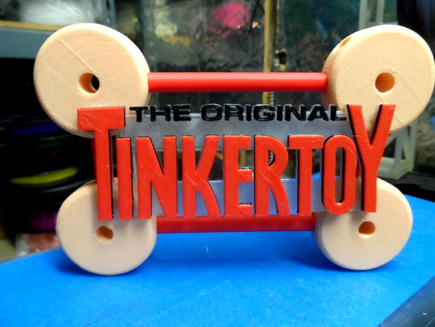 Tinkertoy Logo by ukcat 3d model